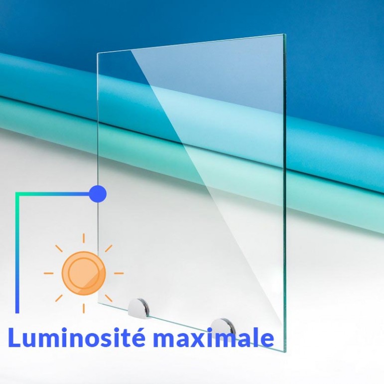 Verre extra clair sur mesure